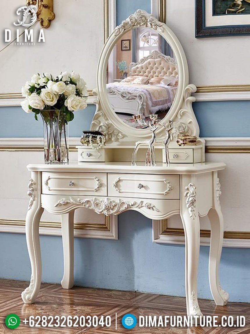 Desain Meja Rias Mewah Art Duco Luxury Carving TTJ-1550