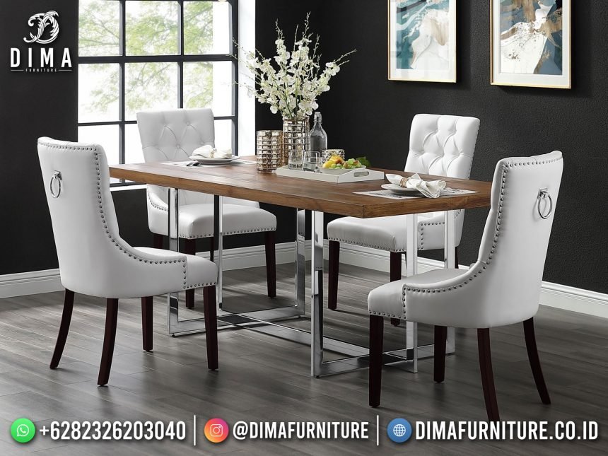 Epic Desain Meja Makan Modern Minimalis Jepara Exclusive Product TTJ-1753