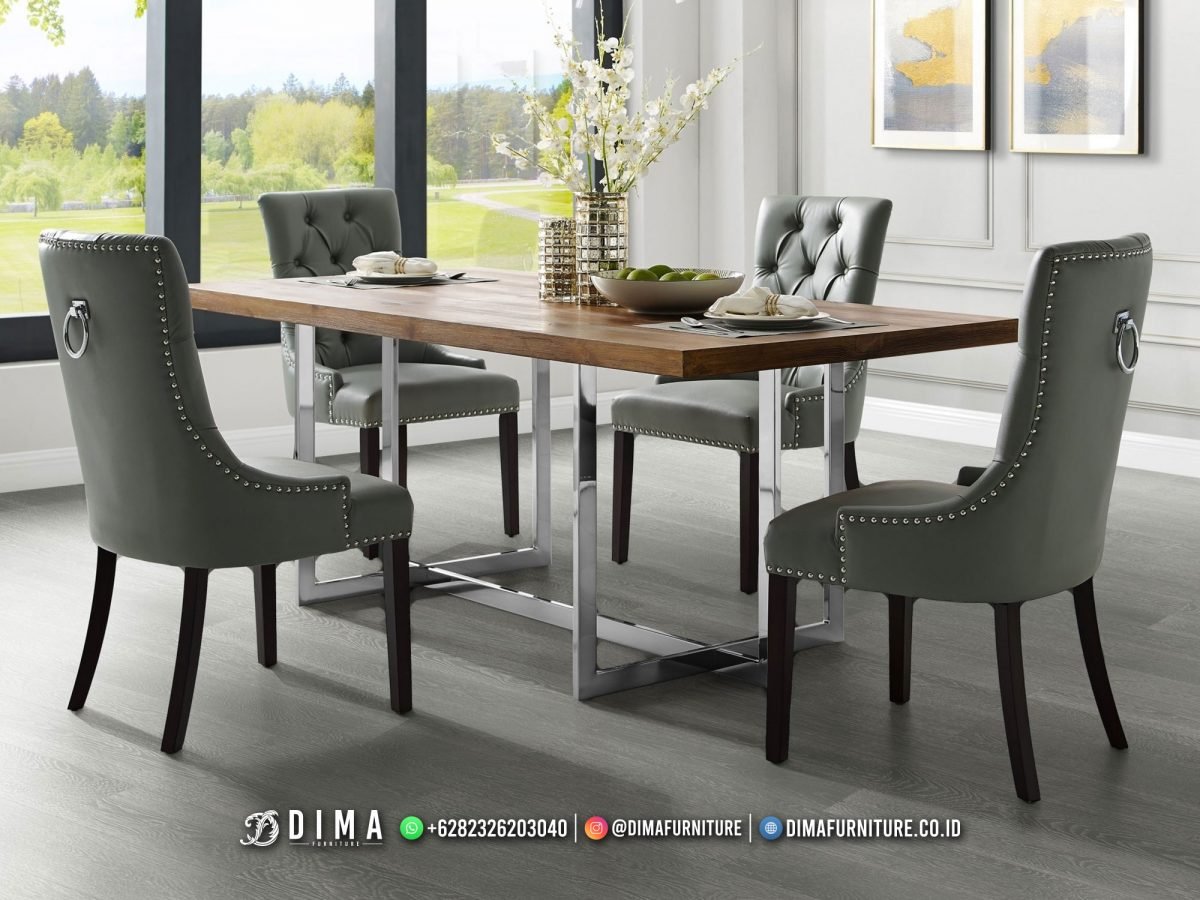 Jual Meja Makan Minimalis Stainless Steel Classic Simple Industrial ...