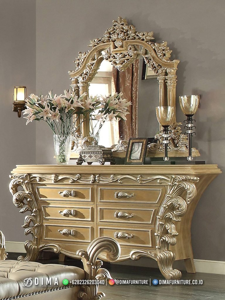 Set Meja Makan Mewah Ukir Jepara Luxury Classic Baroque TTJ-1773