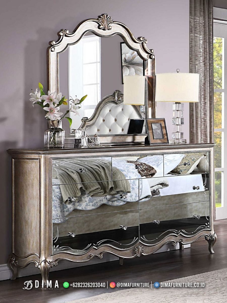 Set Meja Makan Mewah Ukir Jepara Luxury Classic Baroque TTJ-1773